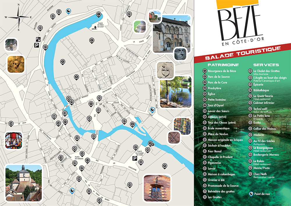 Commune de Bèze - Balade touristique